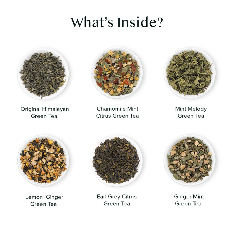 Green Tea Assortment Set, 6 Variants